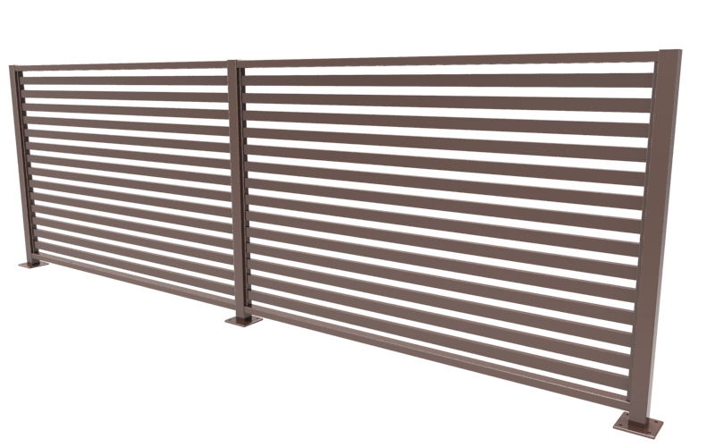 Räcken och staket i Aluminium, ribbräcke, glasräcke | LEDFE